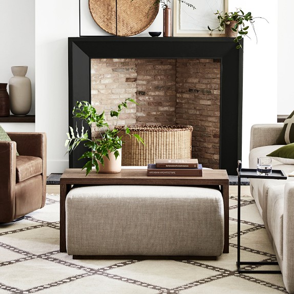 Coffee table with footstool underneath store